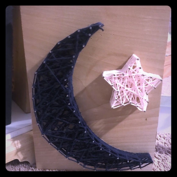 Wall Decor | Moon And Stars String Art | Poshmark